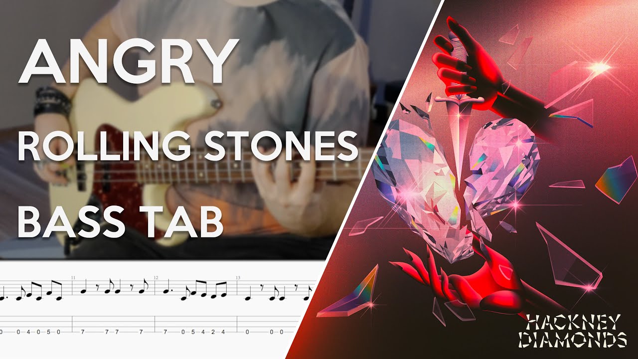 The Rolling Stones - Angry // Bass Cover // Play Along Tabs and ...