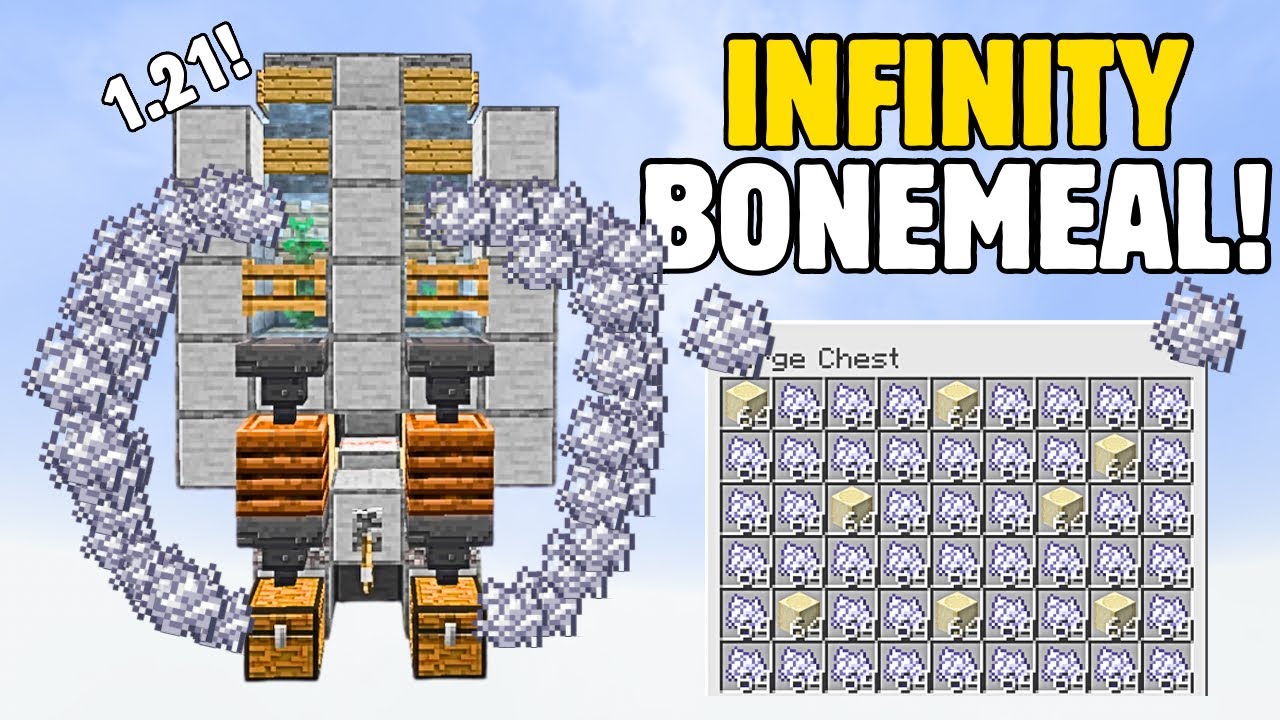 Best Infinite Bonemeal Farm Tutorial in Minecraft 1.21 PE XBOX - YouTube