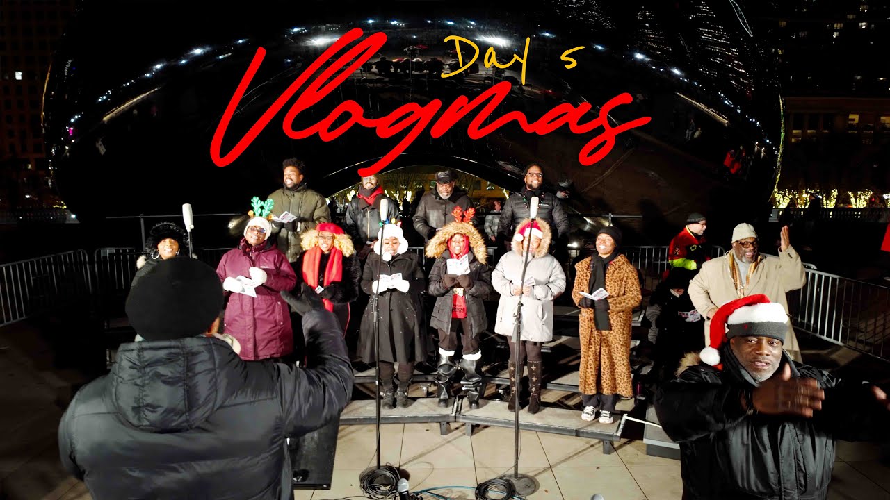 Performance Day Christmas Caroling Downtown Chicago | VLOGMAS Day 5 ...