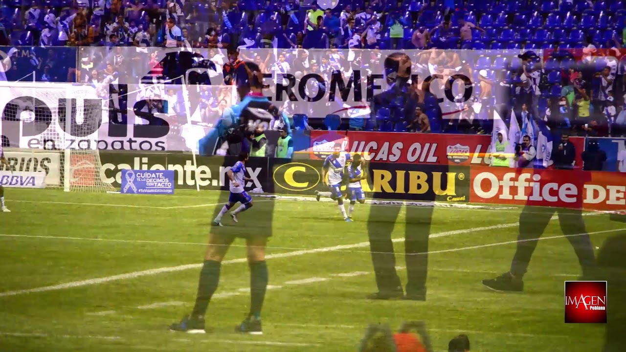 Gris debut de Meza con el Puebla - YouTube
