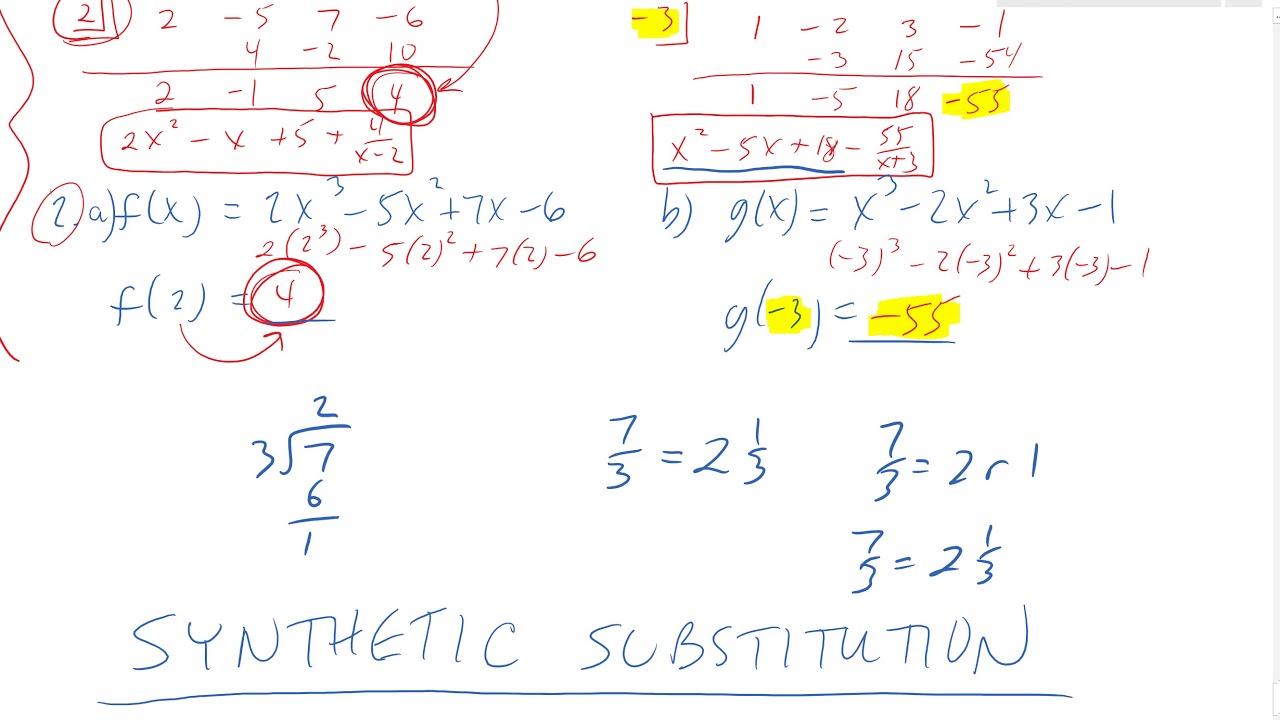 Synthetic Substitution - YouTube