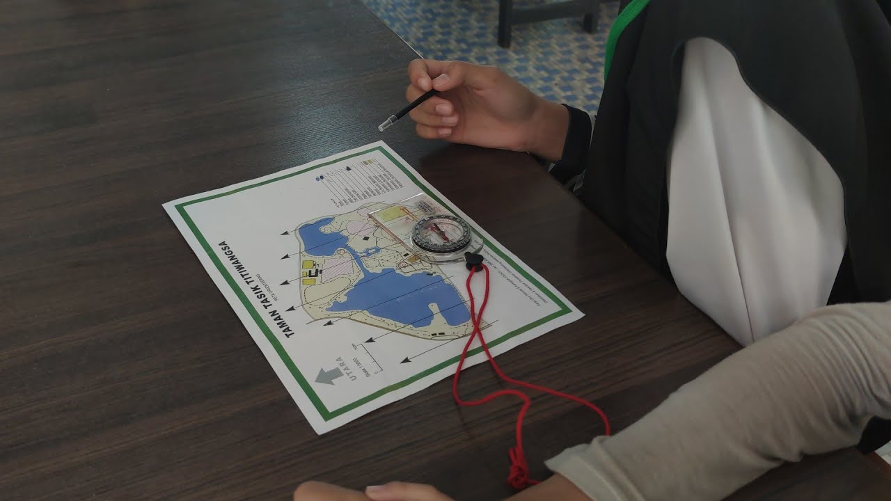 Cara Asas Menggunakan Kompas Arah Bersama Peta | Foot Orienteering - YouTube