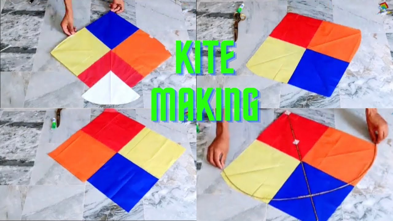 || How to make kite at home.best kite making step by step.kite banane ...