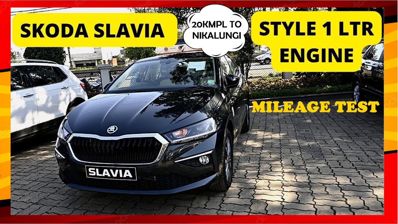 Skoda slavia 1.0tsi manual mileage test at 60km/h cruise - YouTube