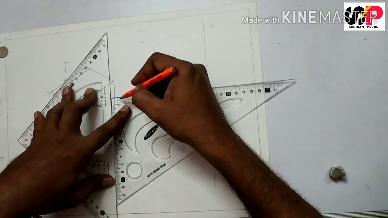 ORTHOGRAPHIC PROJECTION FIRST ANGLE METHOD - YouTube