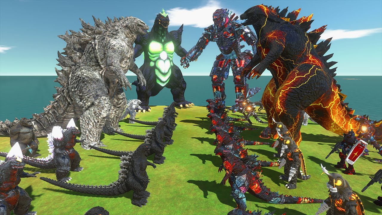 The Evolution Of GODZILLA 2014 Lava VS GODZILLA 2021 Stone Super ...