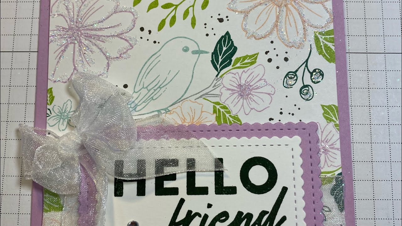 Stampin' Up! Friendly Hello SAB Stamp Set and DSP - YouTube