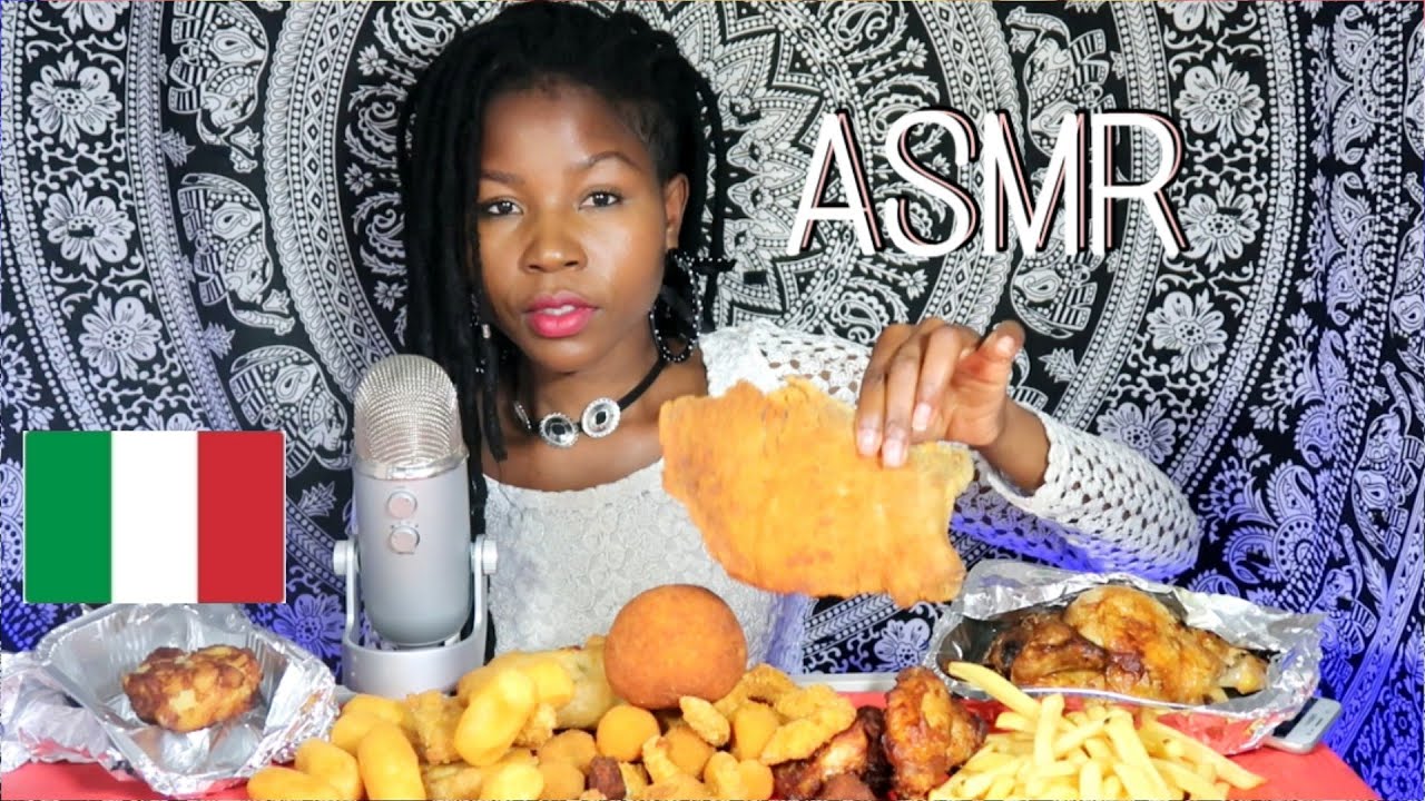 ASMR EATING ITALIAN STREET FOOD [EATING SOUNDS] - YouTube