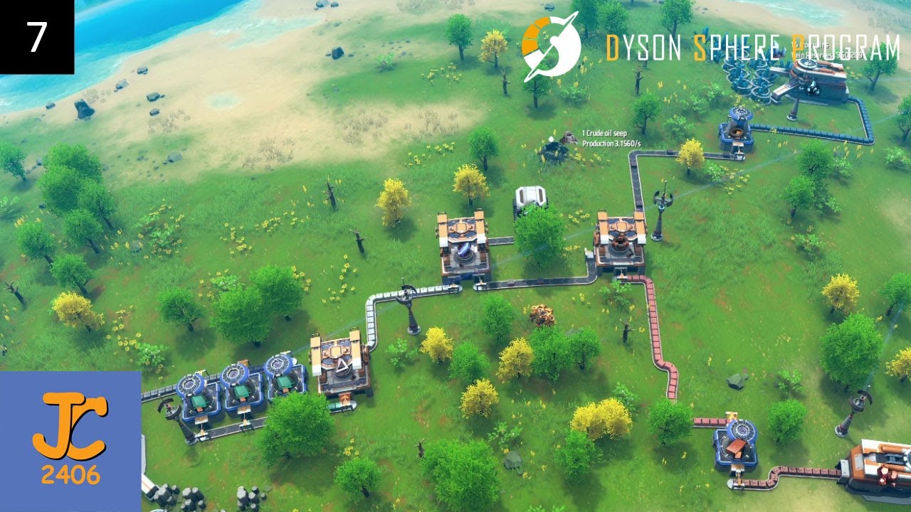 Making The Prerequisites For Oil – Dyson Sphere Program Part 7 - YouTube