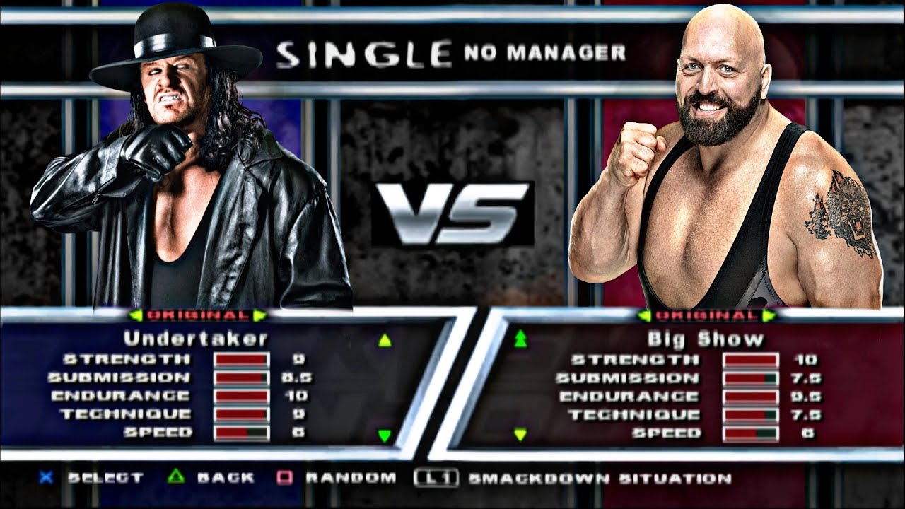 SmackDown Here Comes The Pain | Ps2 Game | Undertaker Vs Big Show Fight ...