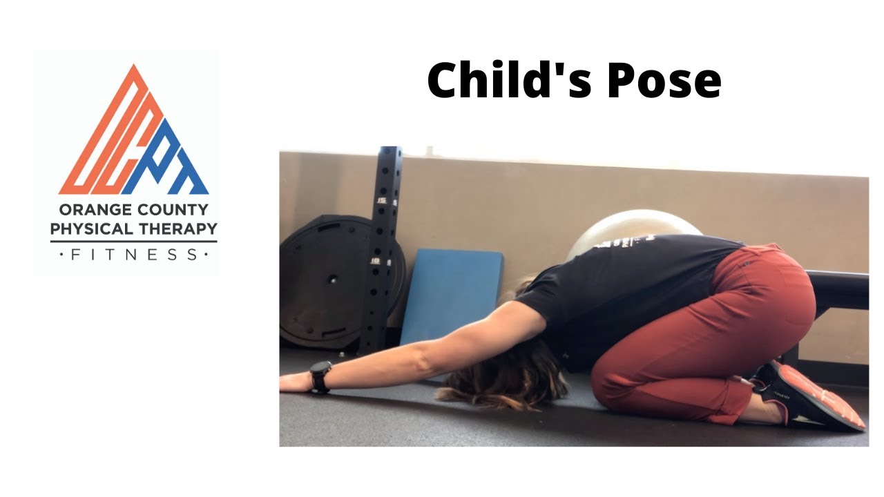 Child's Pose Stretch - YouTube