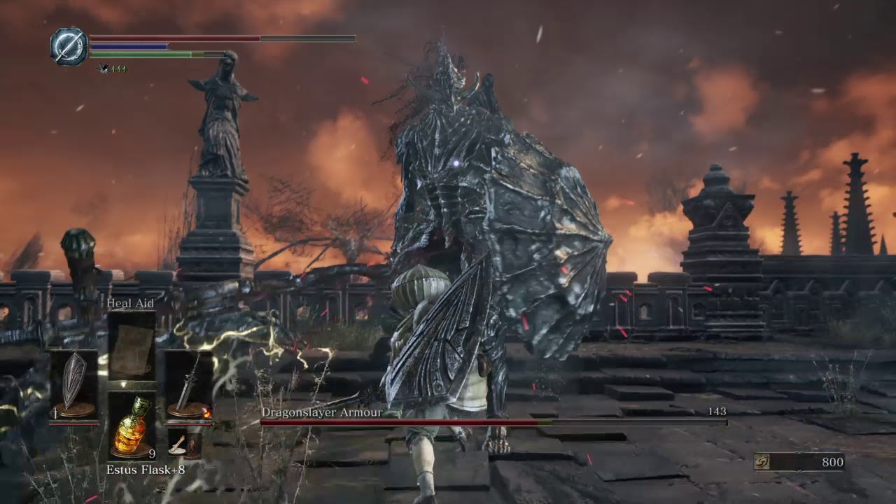 Dark Souls 3: Dragon Slayer Armour Boss Fight! (Siegward of Catarina ...