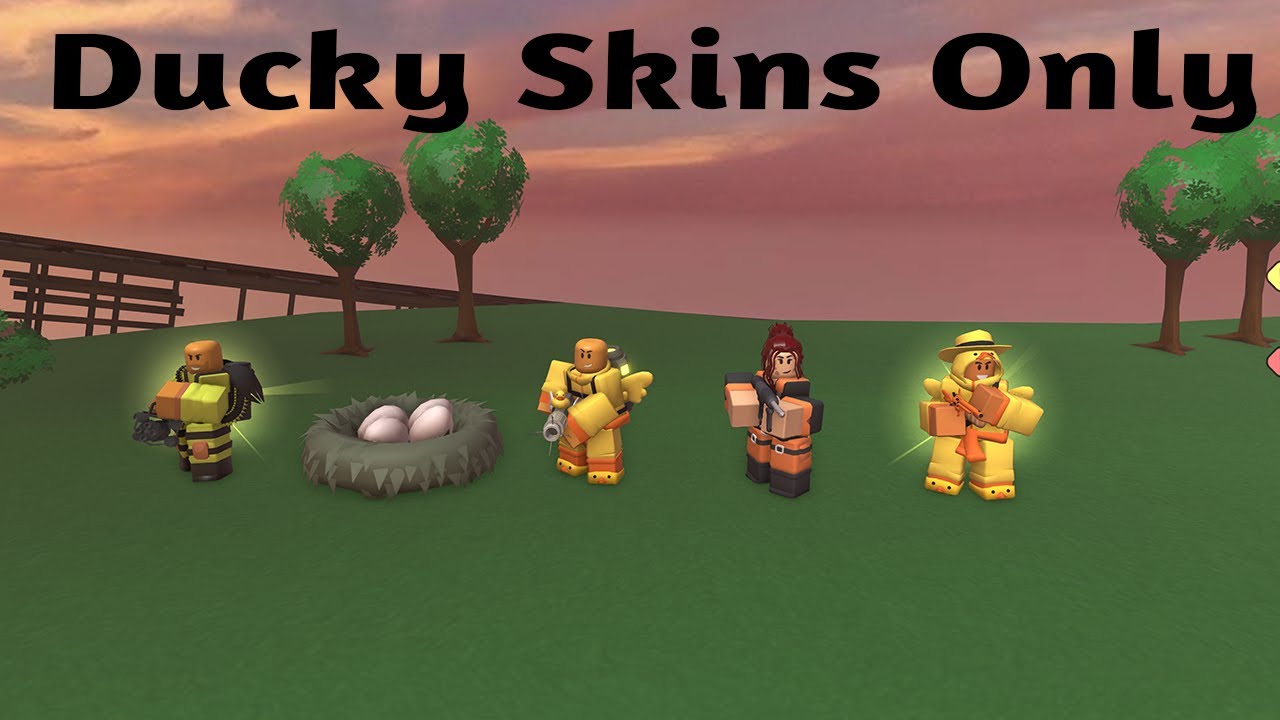 Ducky Skins Only! | Roblox Tower Defense Simulator - YouTube
