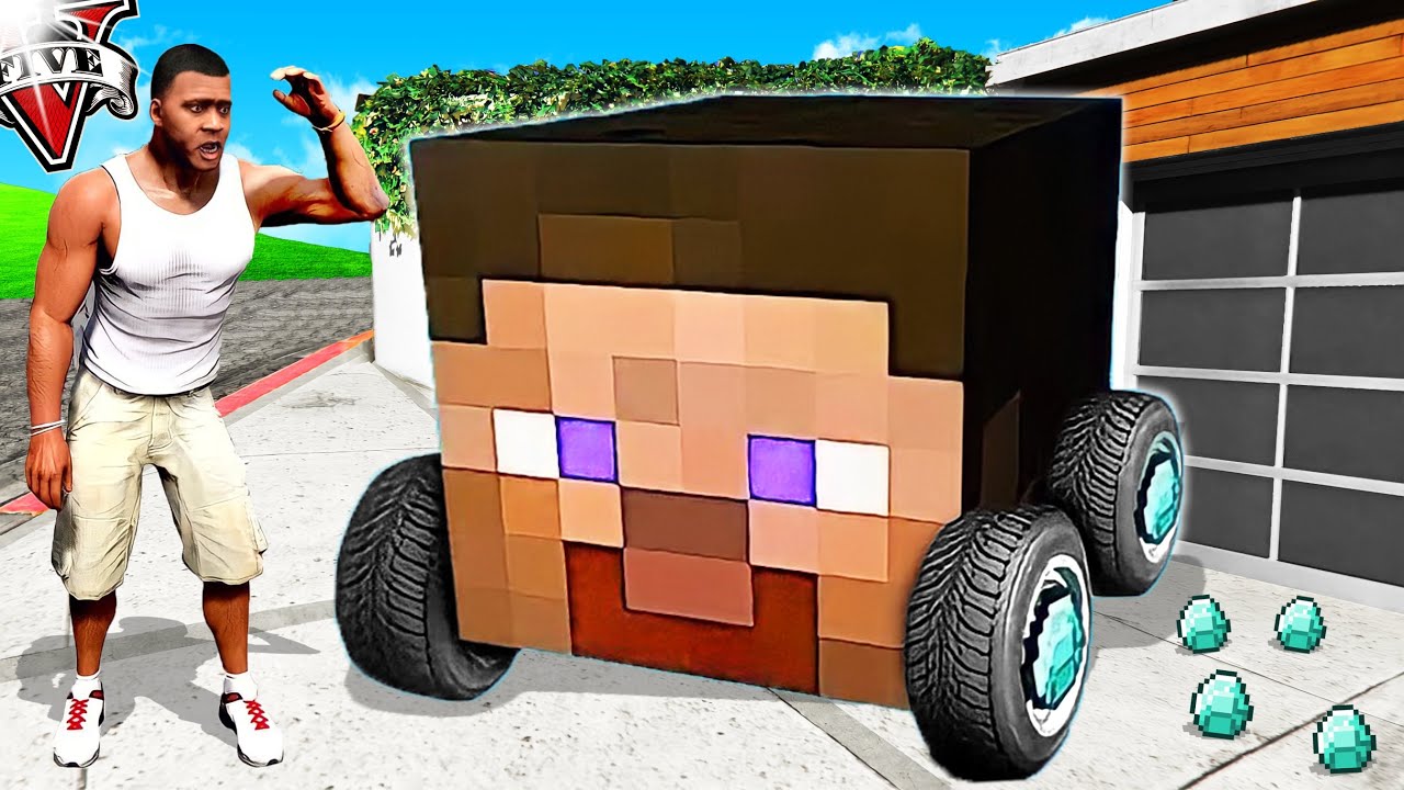Collecting SECRET MINECRAFT CARS in GTA 5! - YouTube