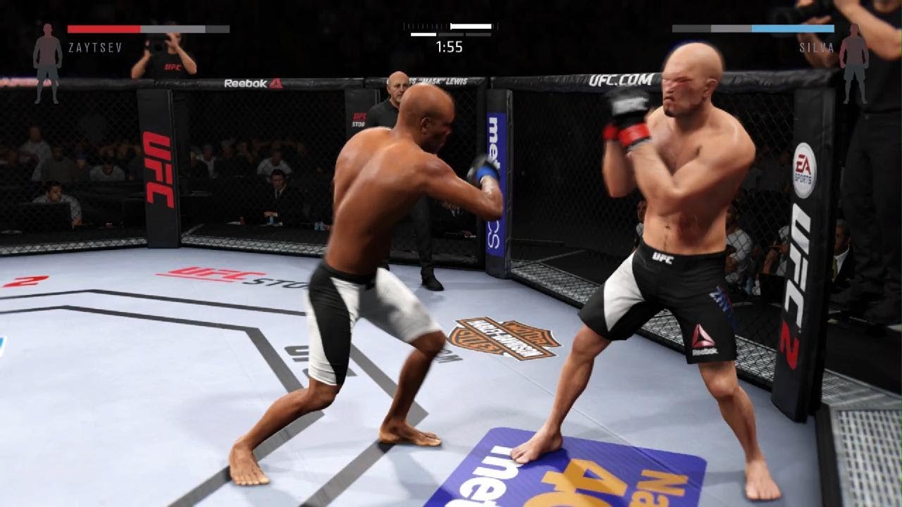 UFC 2 Anderson Silva knockout 10 - YouTube