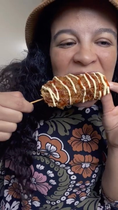 Kimchi Corn Dog - my kimchi was expiring and I thought: WHY NOT? # ...