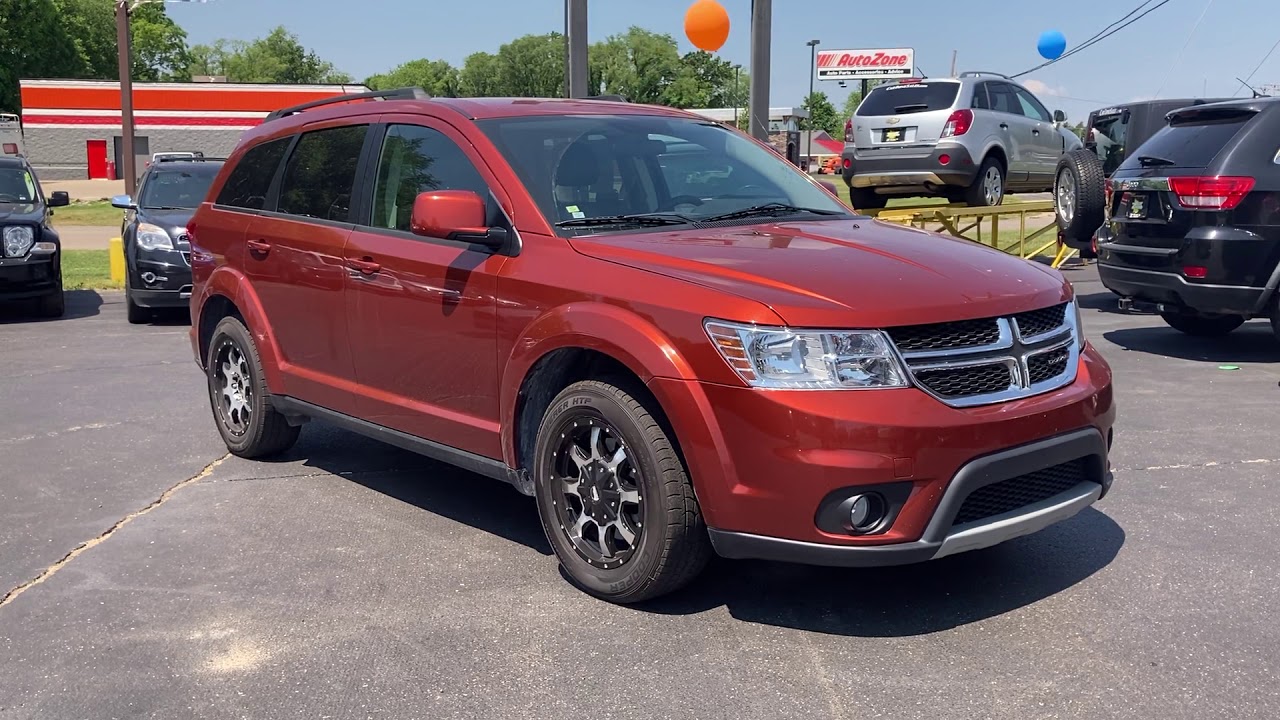2012 Dodge Journey Orange w/ custom Wheels & Katzkin Leather Heated ...