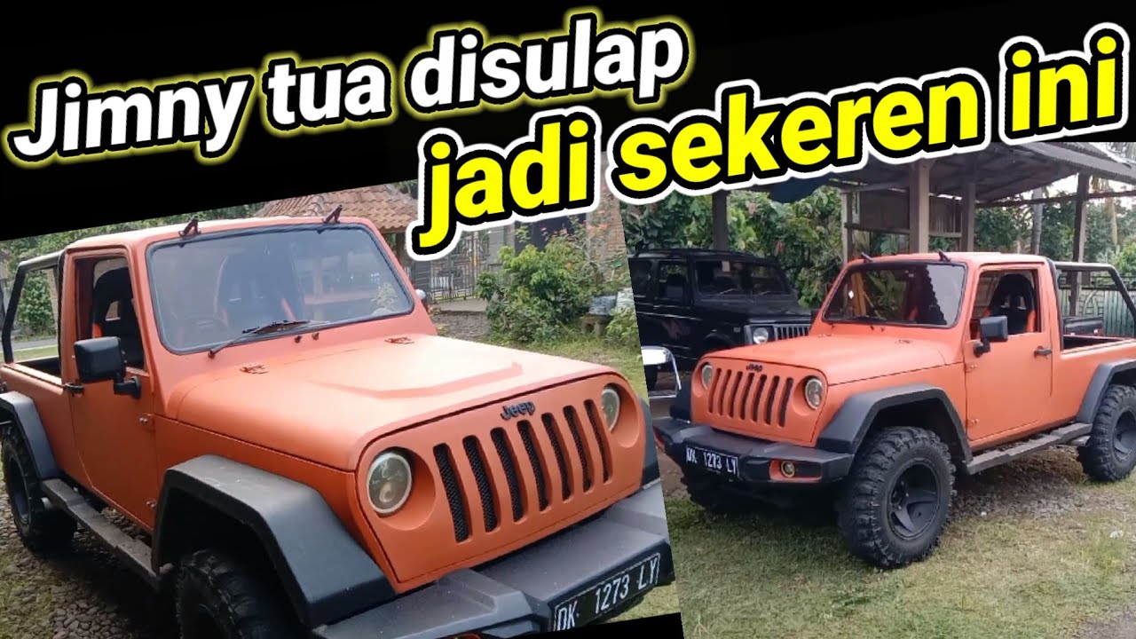 Suzuki Jimny tua dimodifikasi jadi replika Jeep RUBICON yg keren - YouTube