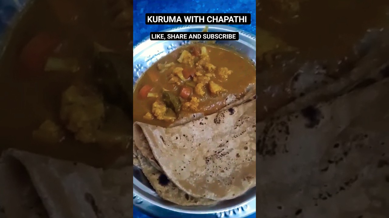 KURUMA WITH CHAPATHI@mohanapriyakumaravelu2503 - YouTube