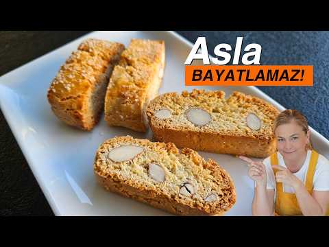 Asla Bayatlamayan İtalyan Kurabiyesi: Orijinal Bademli Cantucci (Biscotti)