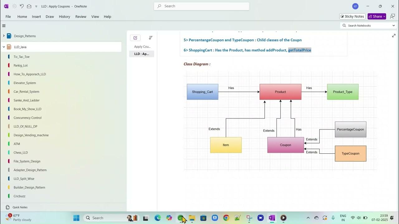 Code walkthrough of implementing the Apply Coupons feature using the Decorator Design Pattern ...