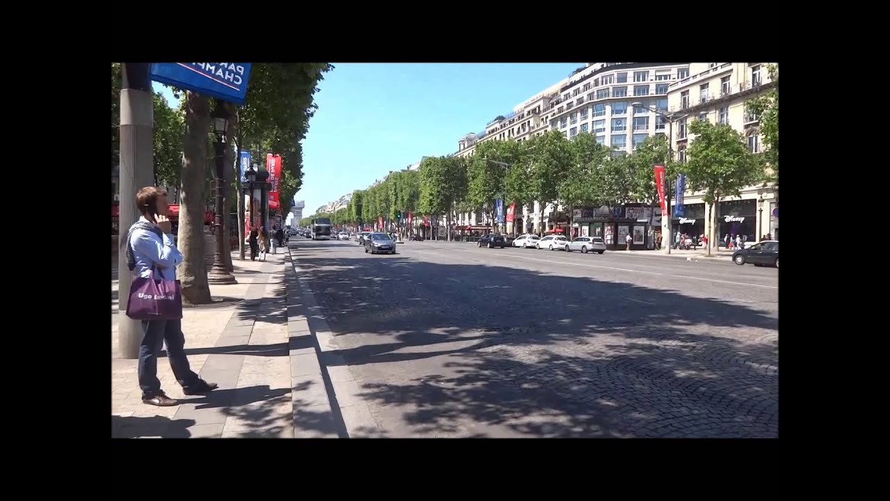 France: Walking on Champs Élysées, Paris1/2 シャンゼリゼを歩く1/2 - YouTube