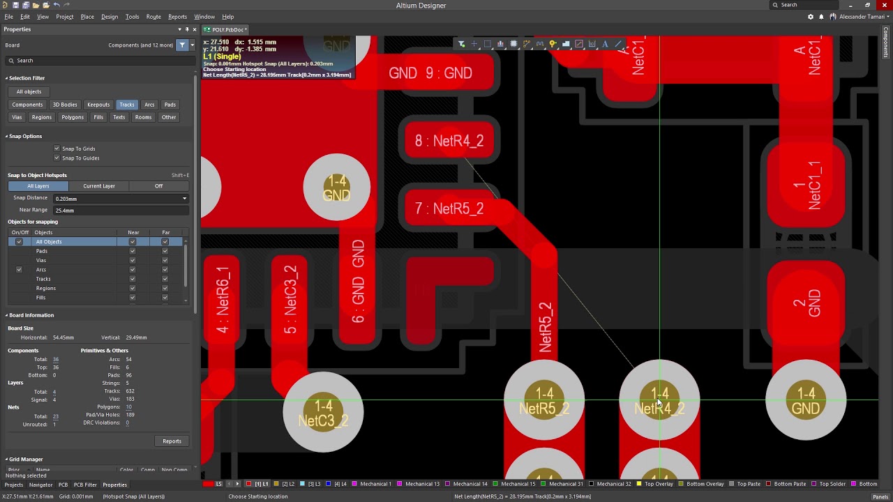 Real Time Trace Corrections in Altium Designer - YouTube