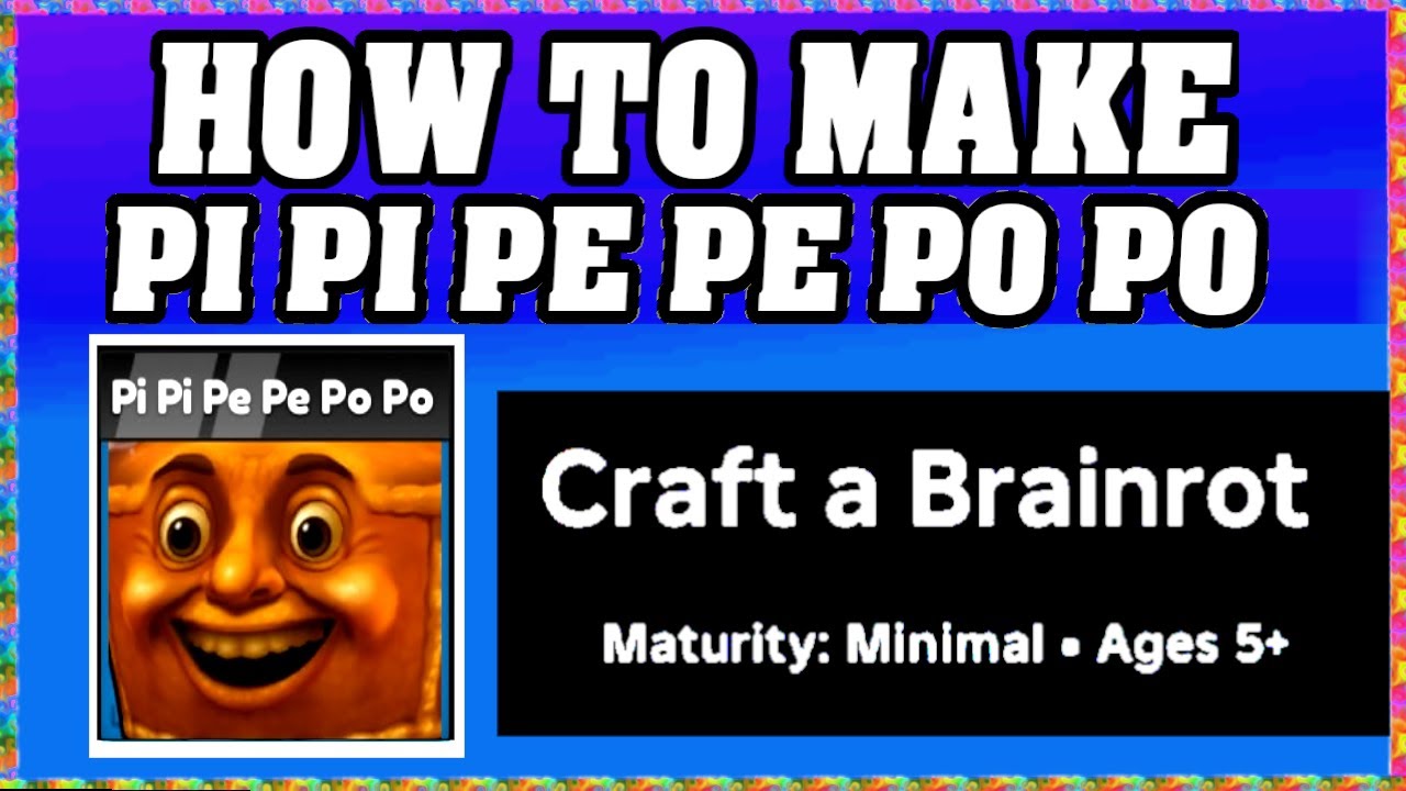 How To Make PI PI PE PE PO PO in CRAFT A BRAINROT ROBLOX [Unlock New ...