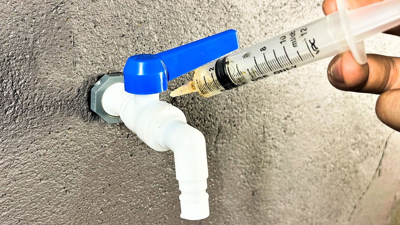 Very Simple! Tips To Repair Water Valves On Pvc Pipes - YouTube