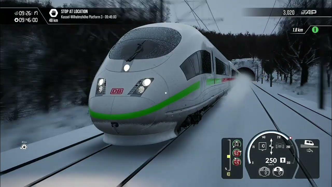Train Sim World 3: Highspeed ICE to Fulda in Snow - YouTube