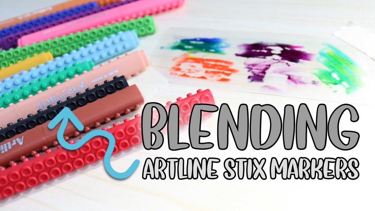BLENDING USING ARTLINE STIX MARKERS - YouTube