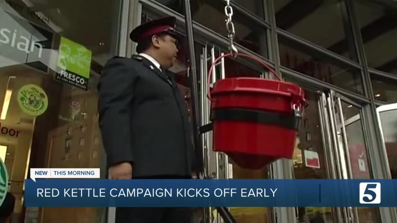 Salvation Army's red kettle campaign kicks off early this year - YouTube