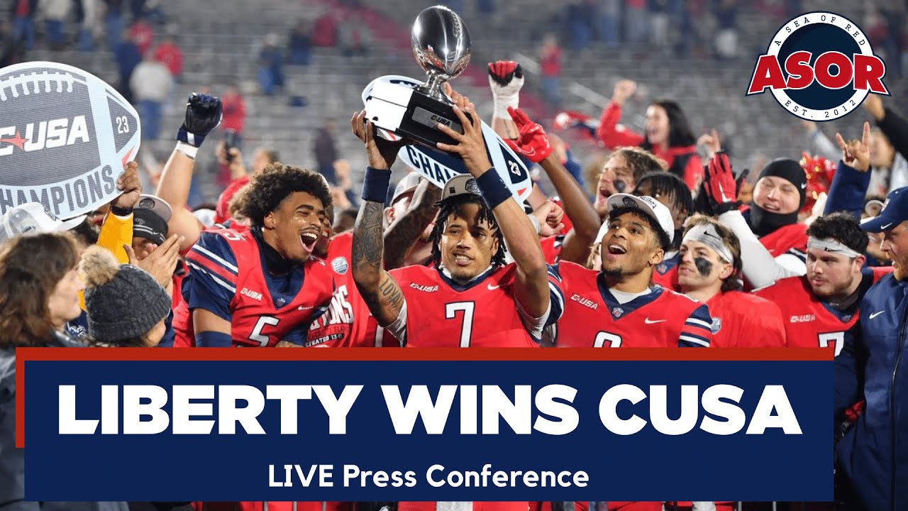 Liberty Football Wins Conference USA Title: LIVE Press Conference with ...