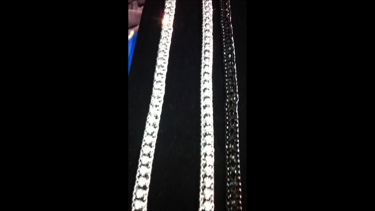 LAB MADE DIAMONDS CHAIN BY LUXURY LACES - YouTube