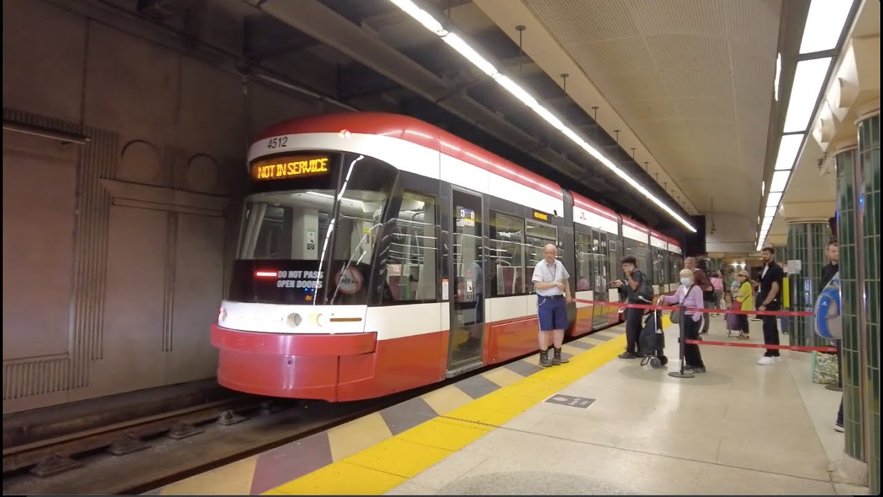TTC 510 Spadina Streetcar Last Ride #4512 from Union Stn to Spadina Stn ...