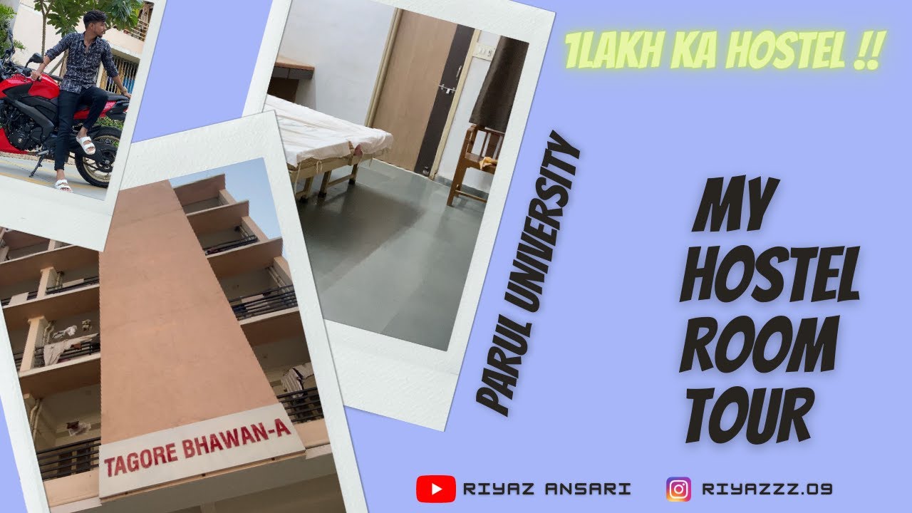 My Hostel Room Tour || Parul University || Vadodara || Riyaz Ansari # ...