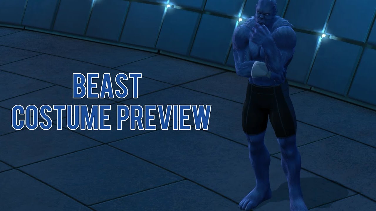 Beast Costume Preview - Marvel Heroes Omega (PC/PS4/XBOX) - YouTube