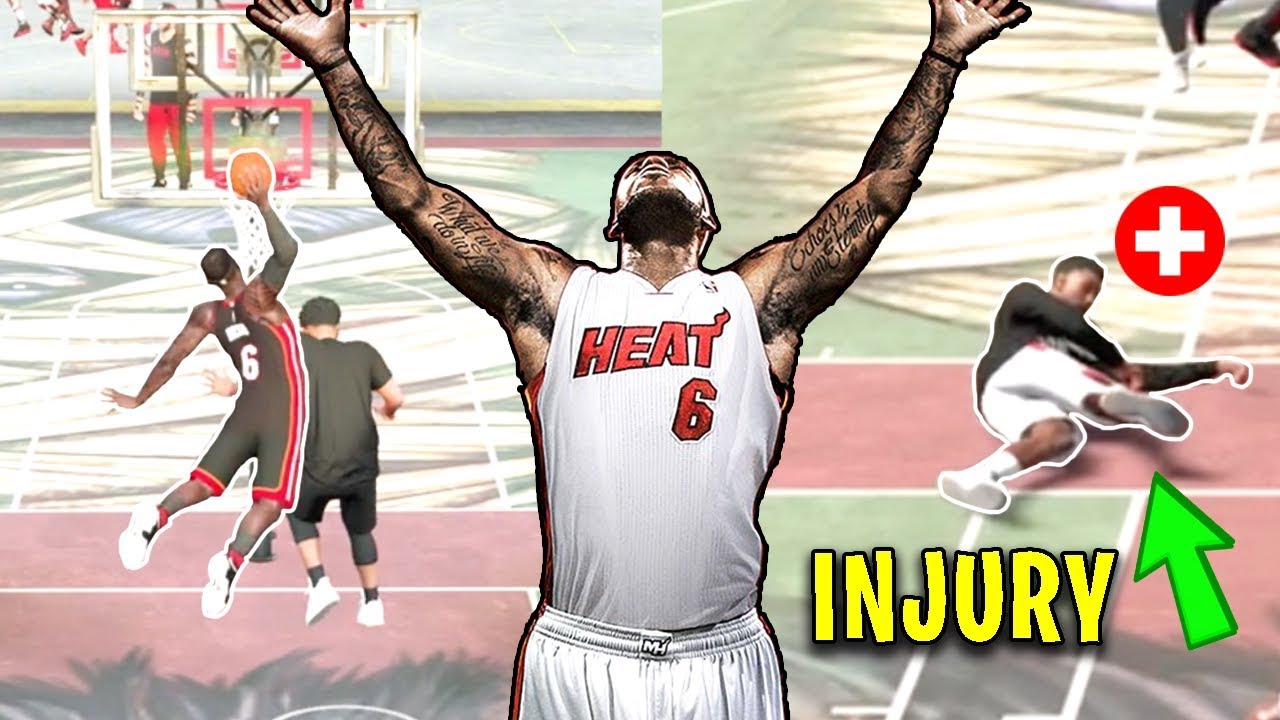 MIAMI LEBRON JAMES RAREST CONTACT DUNKS AT THE PARK! NBA 2K20 - YouTube