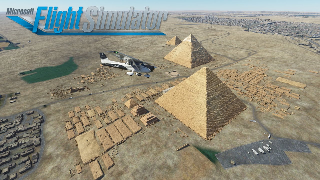 MSFS2020 -ILS Landing - Egypt Tour - Pyramids. - YouTube