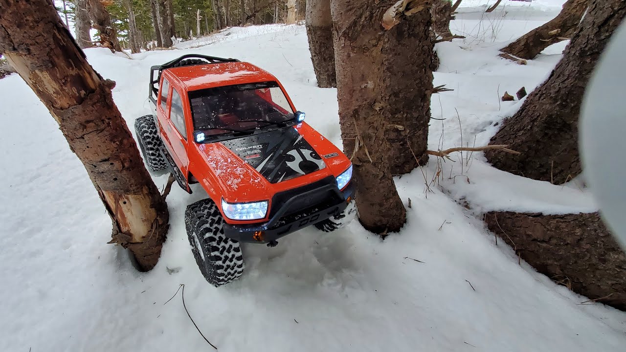 Scx6 Honcho Axial Racing .. Snow Trailing .. Topsail Beach .. Ice Flows ...