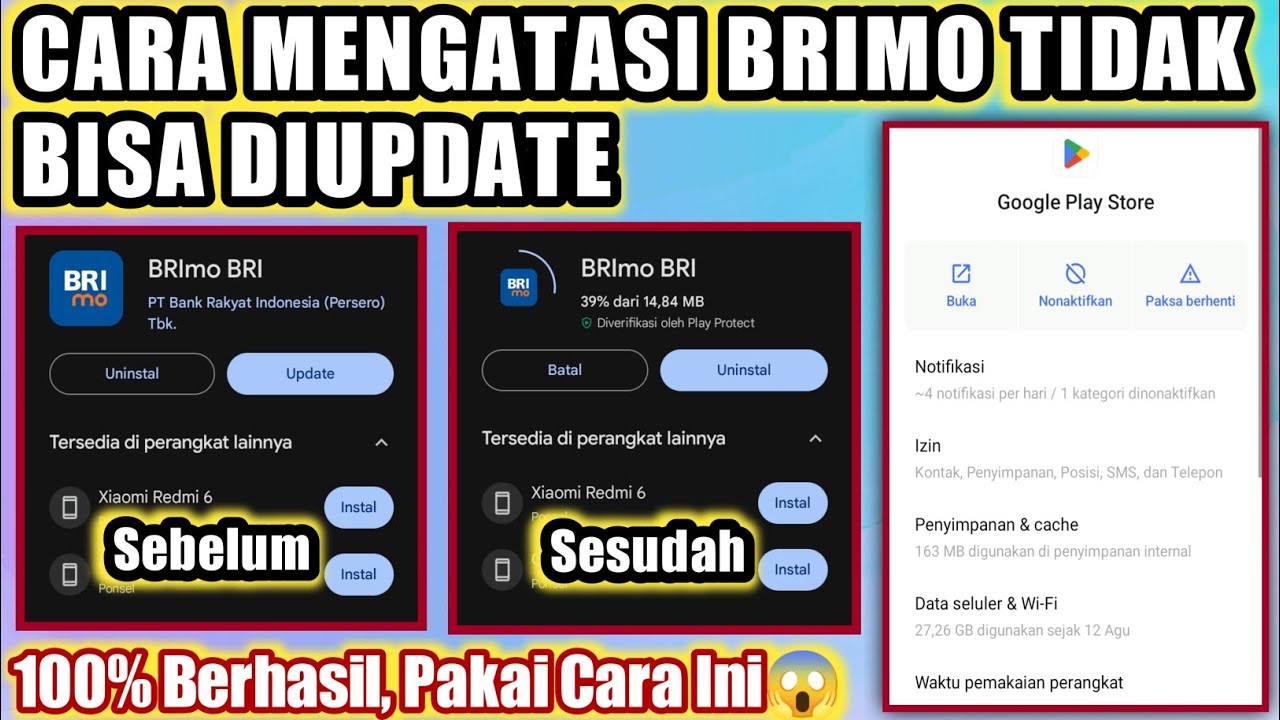 Cara Mengatasi Brimo Tidak Bisa Di Update || Bri Mobile Tidak Bisa Diperbaharui - YouTube