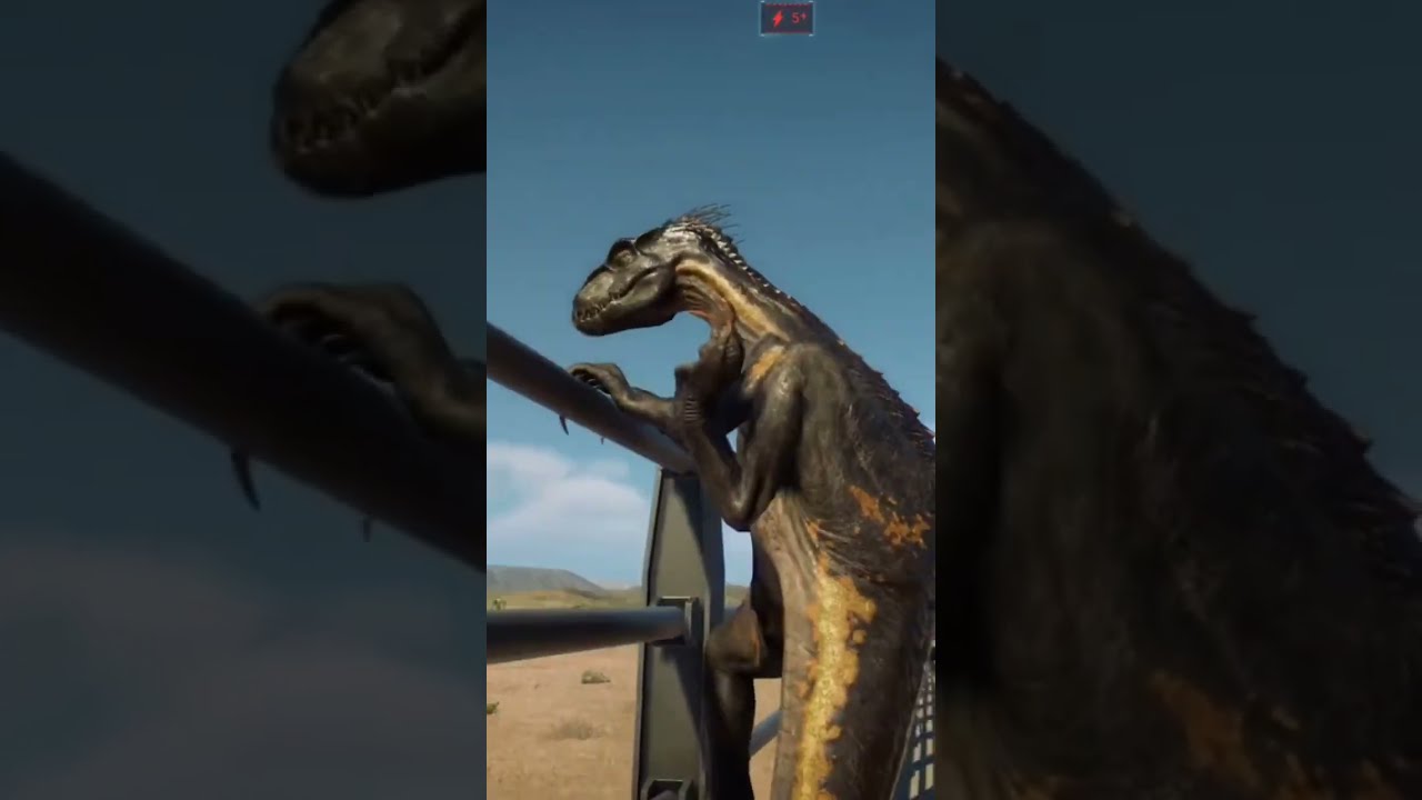 The Indoraptor Escape from the Fence #indoraptor #jurassicpark # ...
