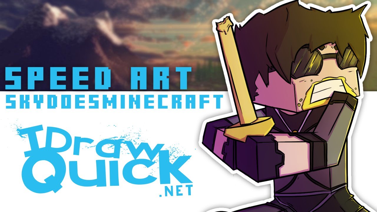 SkyDoesMinecraft (IDrawQuick Minecraft Speed Art) [Viewer's Choice] - YouTube