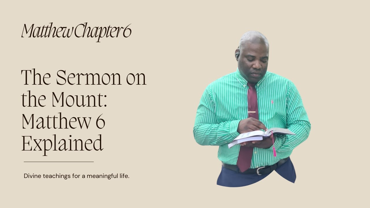 Bible Study with Understanding: Diving Deeper into Matthew Chapter 6 ...
