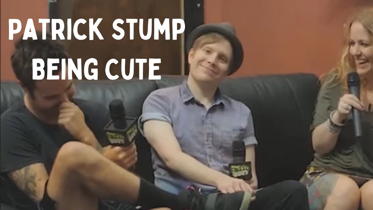 patrick stump being cute and funny - YouTube