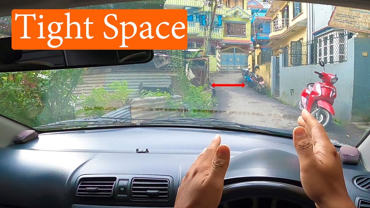 How To Pass Your Car Through Very Tight Space - YouTube