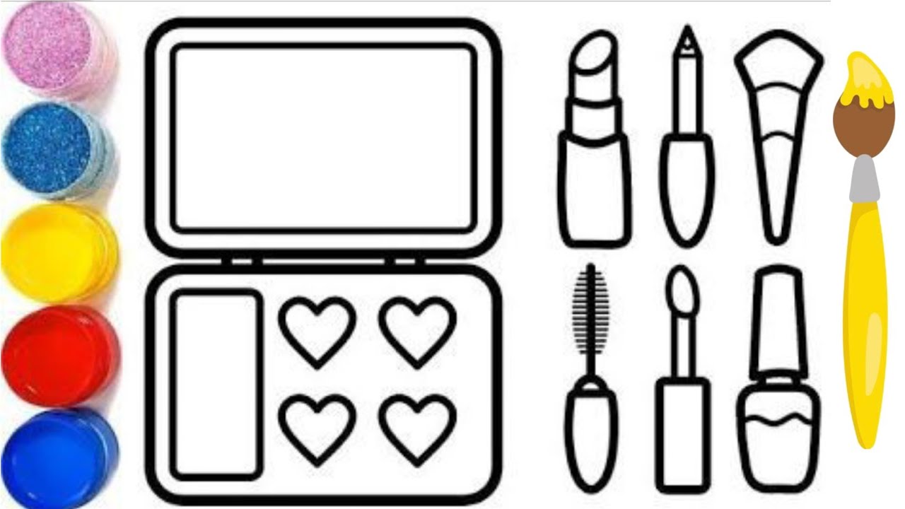 Makeup set Drawing, painting, and coloring for kids & toddler / Easy ...