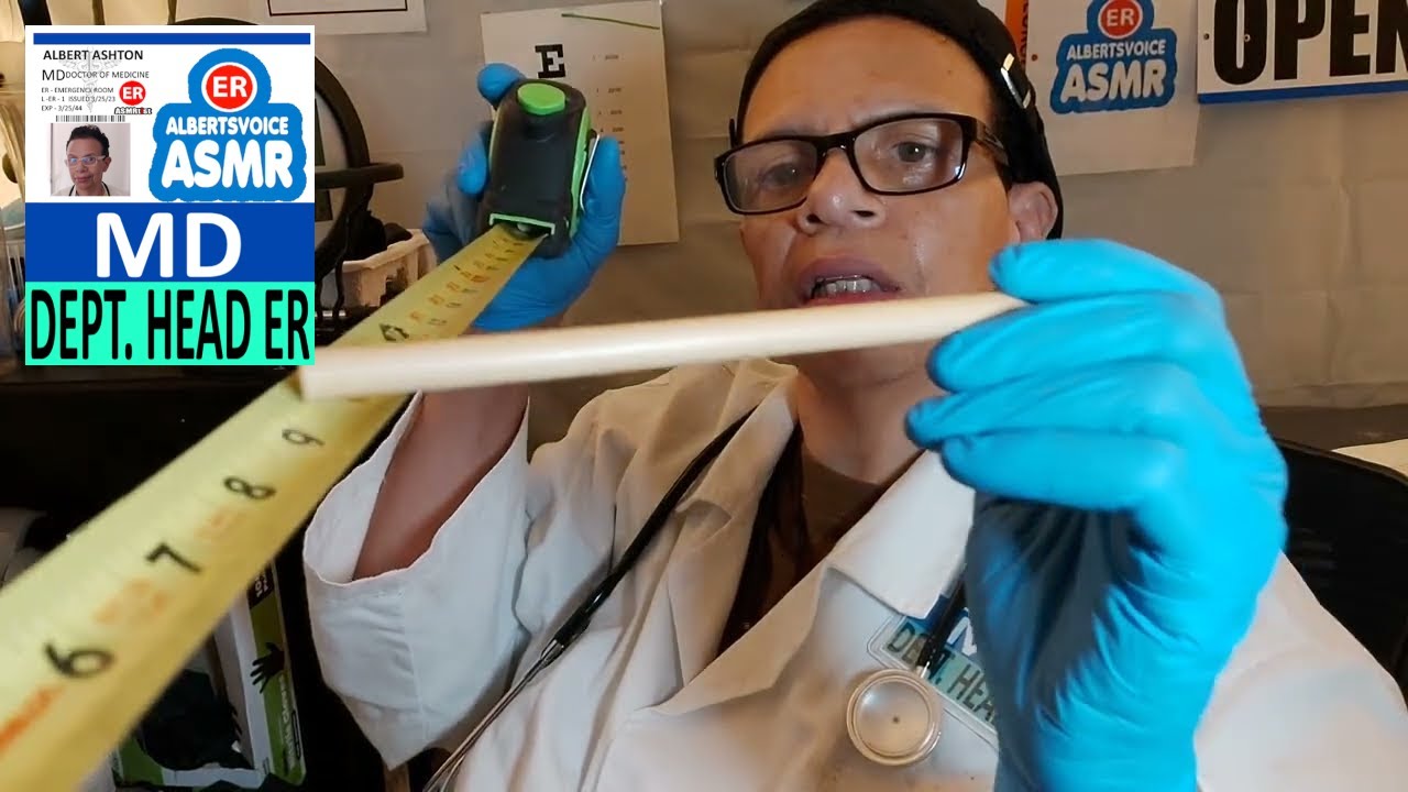 ASMR Hospital ER Doctor Exam | Cranial Nerve Exam | Full Body Exam ...