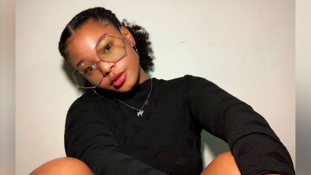 Two Braid Low Puff Hair Tutorial - YouTube