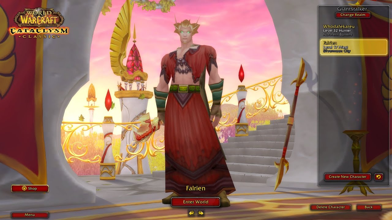🔴 World of Warcraft Cataclysm Classic | Blood Elf Priest | Gameplay ...